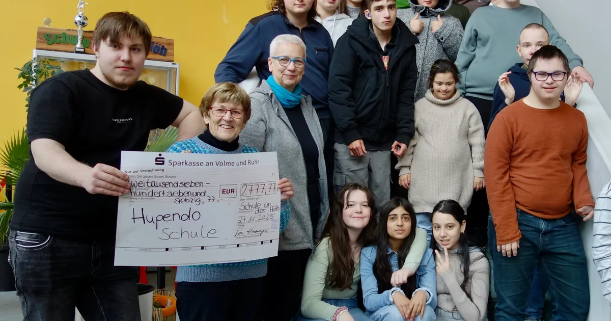 Höh-Schule spendet 2777 Euro an kenianische Partnerschule | LokalDirekt